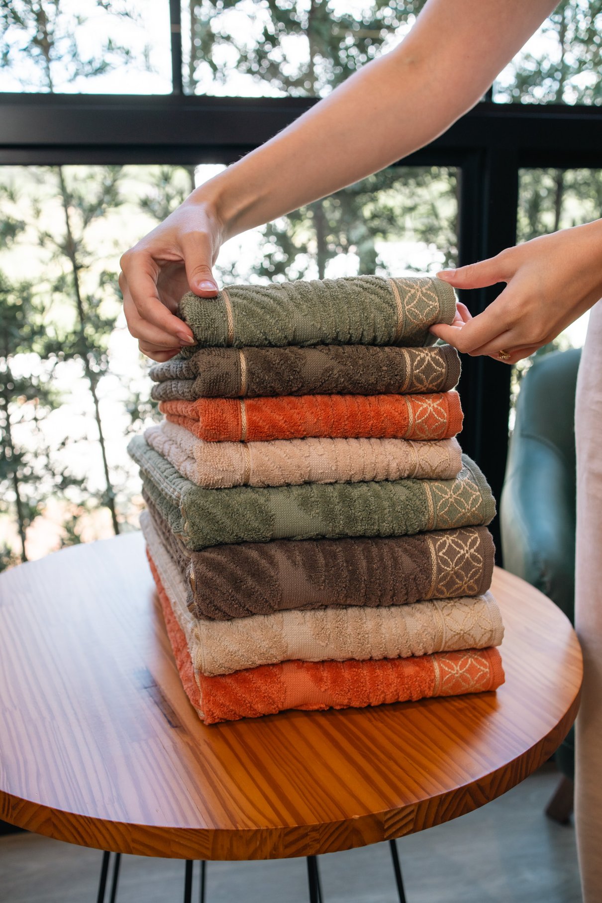 Toalha de Banho Nativa Appel 100% Algodão 420g/m² Telha